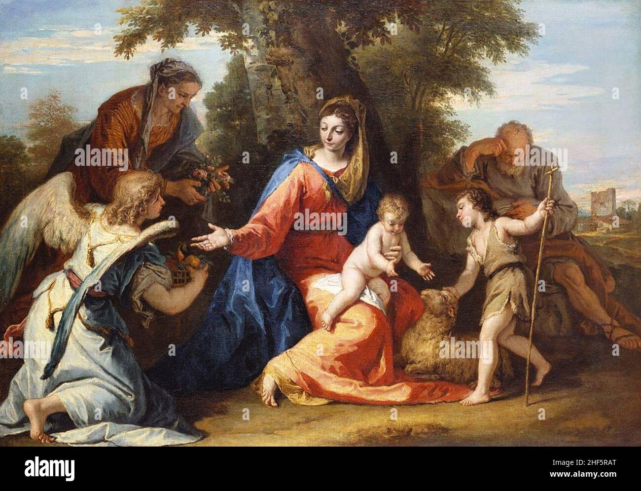 Sebastiano Ricci (Belluno 1659-Venice 1734) - The Holy Family with ...