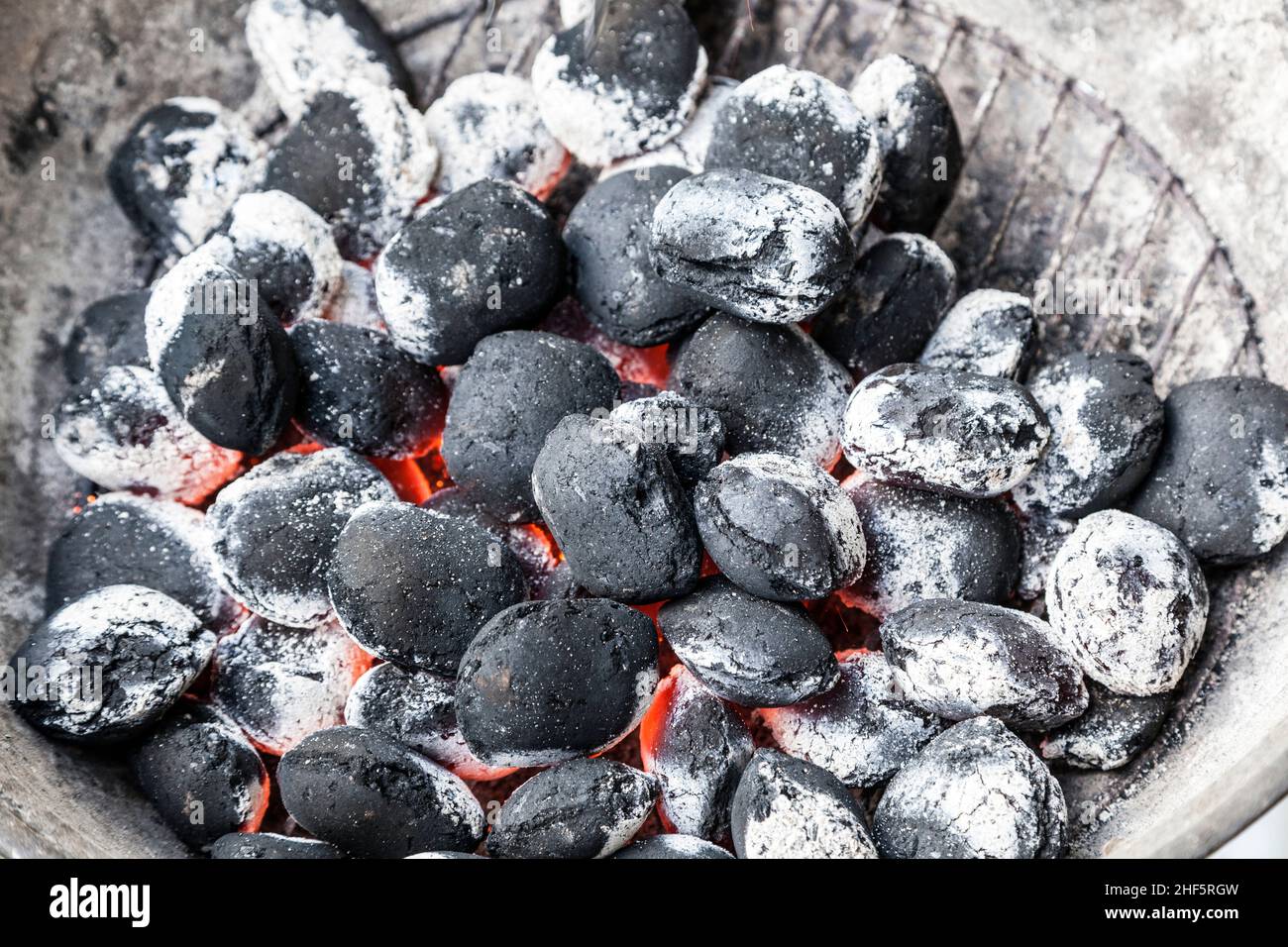 Beautiful black charcoal fire hi-res stock photography and images - Alamy