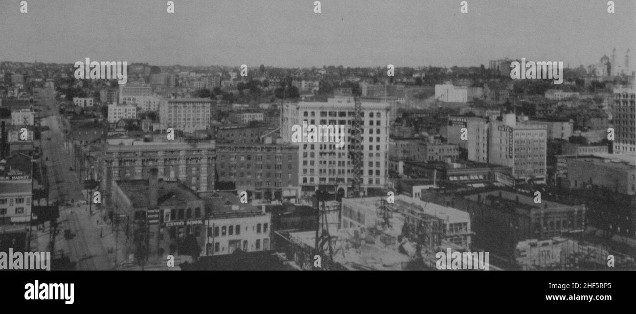 Seattle skyline 1910 Stock Photo - Alamy