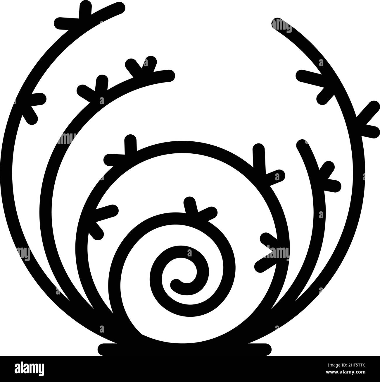 Scribble tumbleweed icon outline vector. Desert ball. Western bush ...