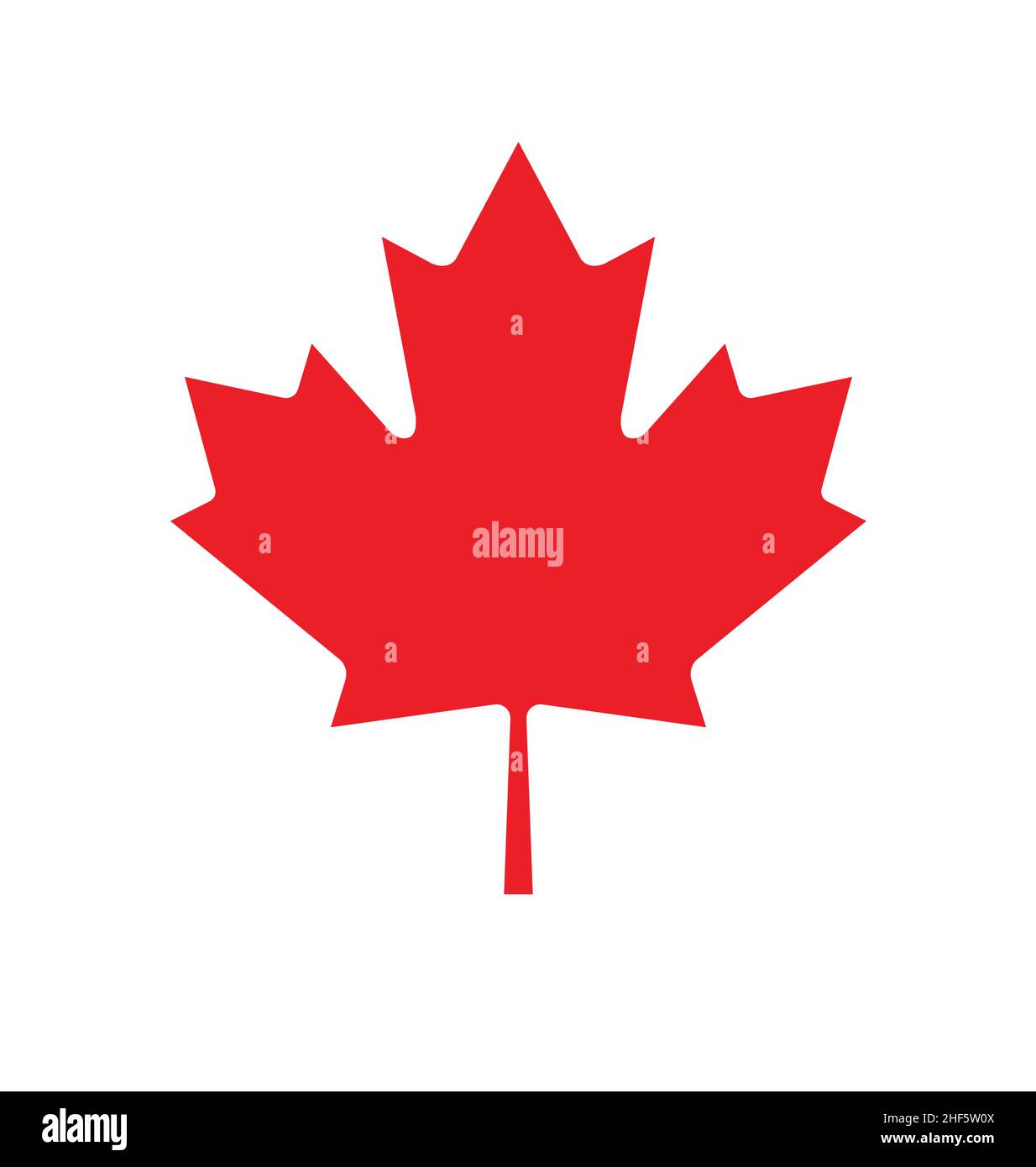 classic red canadian maple leaf of canada symbol icon vector isolated ...