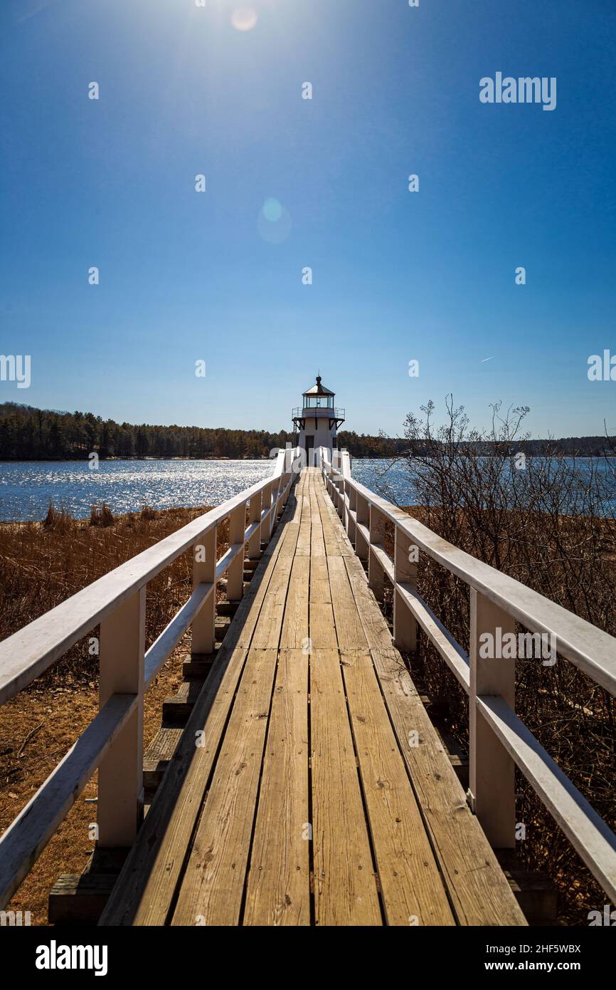 Doubling Point in Maine Stock Photo - Alamy