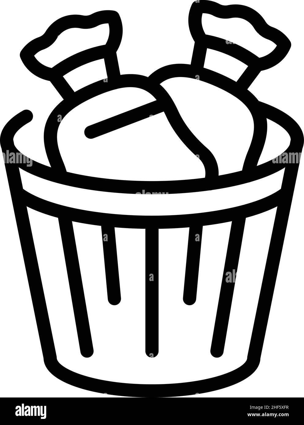 Bio bin icon outline vector. Bag trash. Waste garbage Stock Vector ...
