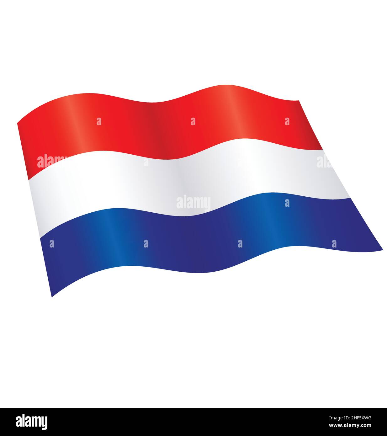 flying waving dutch flag of netherlands holland icon silk vector ...