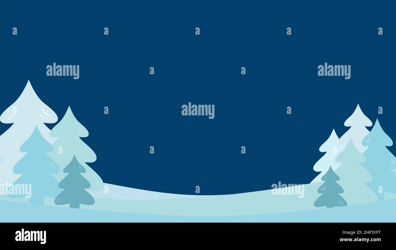Simple snowy winter background with place for text. Minimalistic design ...