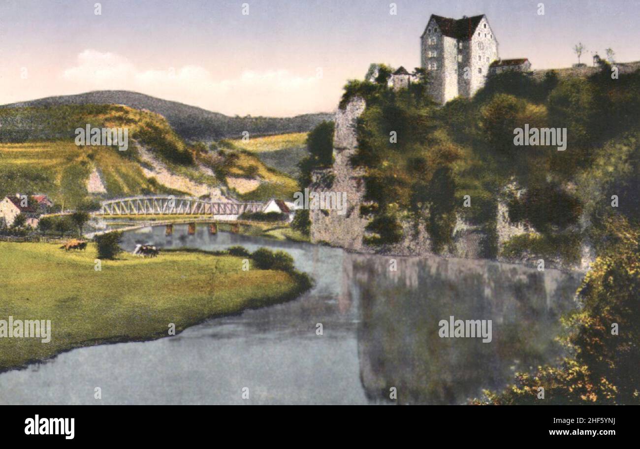 Schloss Gutenstein retouched Stock Photo - Alamy