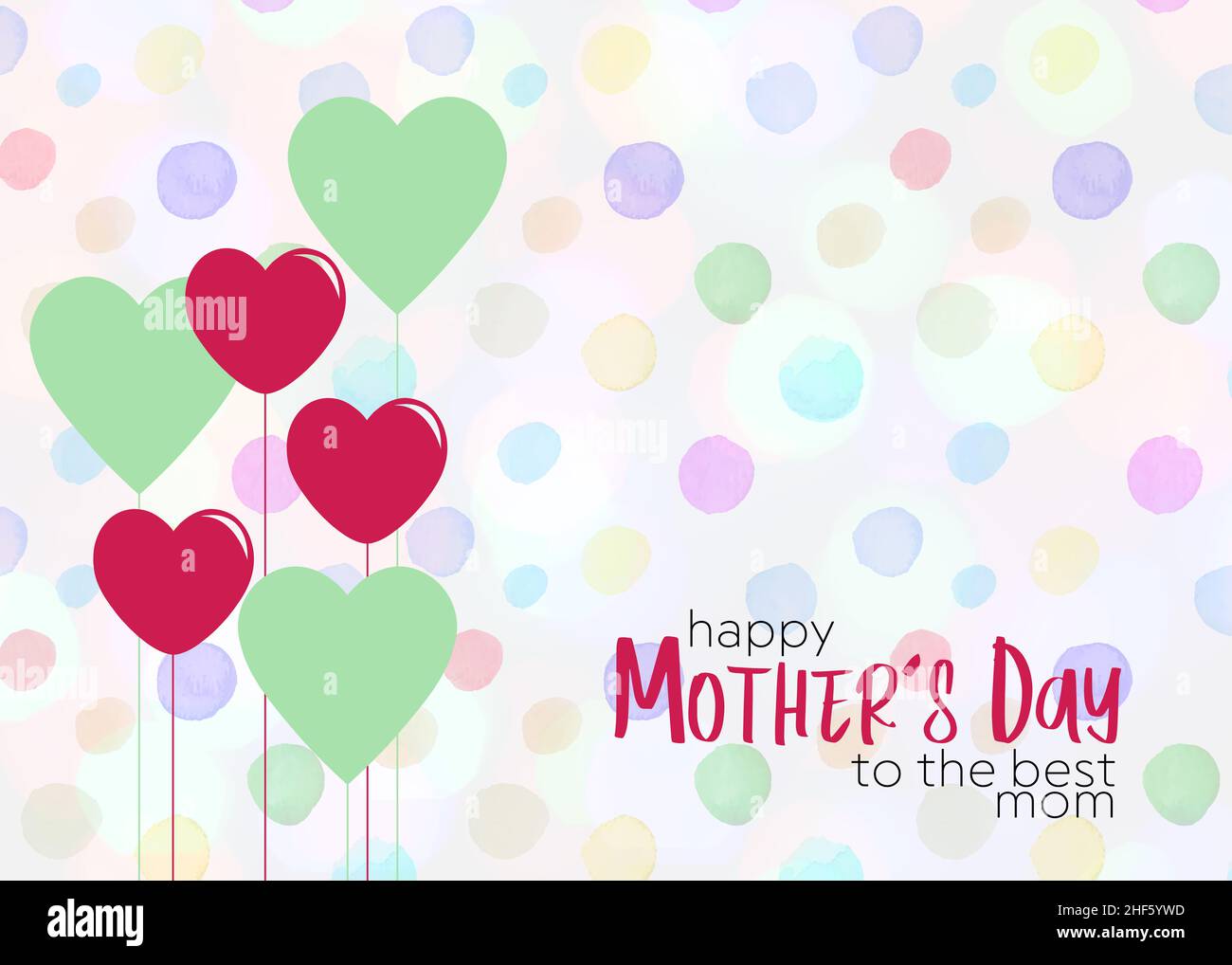 Mother's day greeting card template Stock Photo - Alamy
