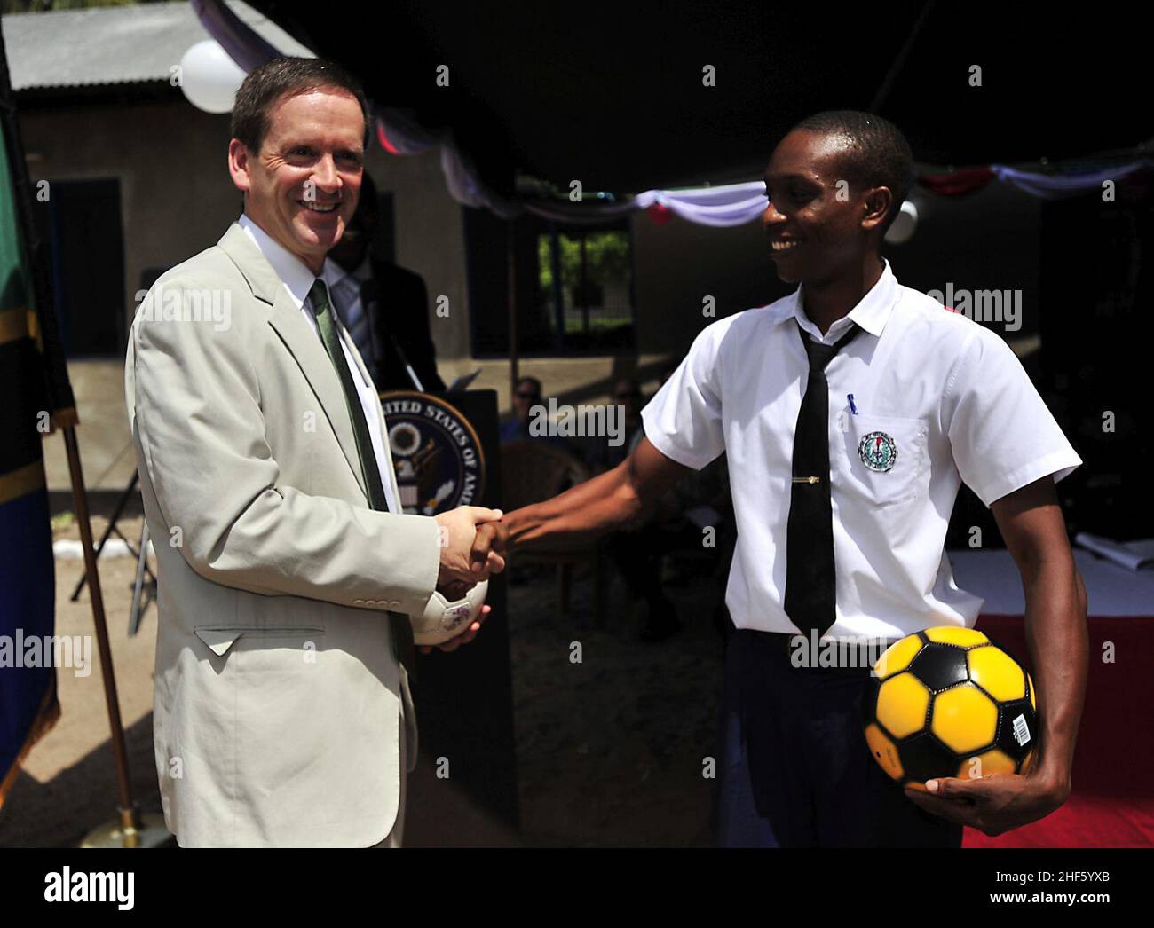 School Dedication ceremony in Dar es Salam Stock Photo - Alamy