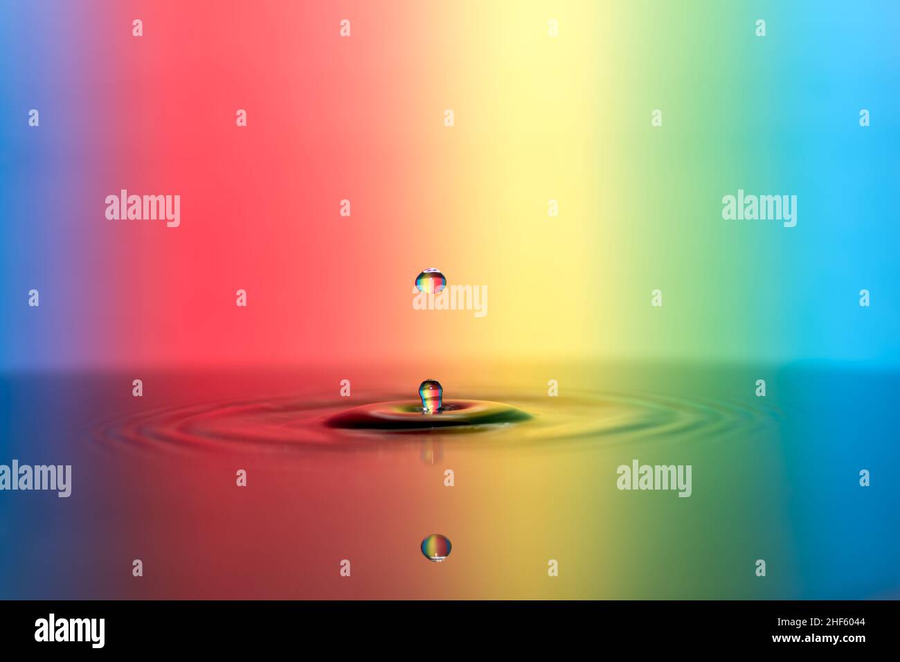 Colorful droplet on soft background Stock Photo - Alamy