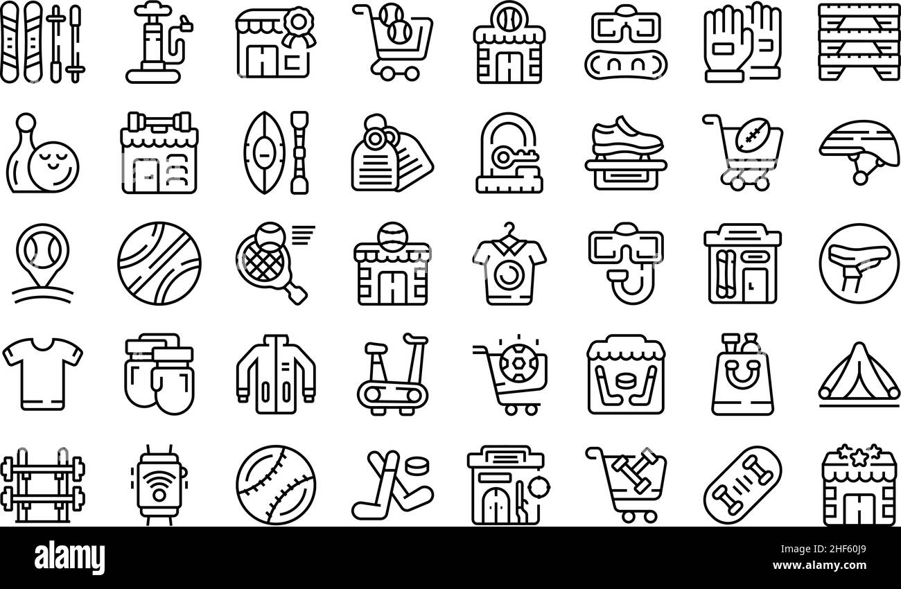 Sports goods store interior Stock Vector Images - Alamy