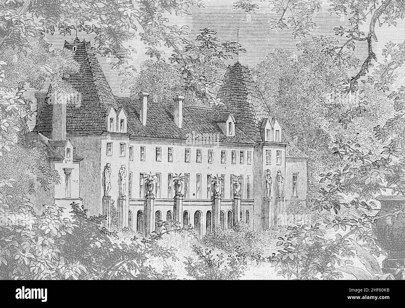 Schloss malmaison Black and White Stock Photos & Images - Alamy