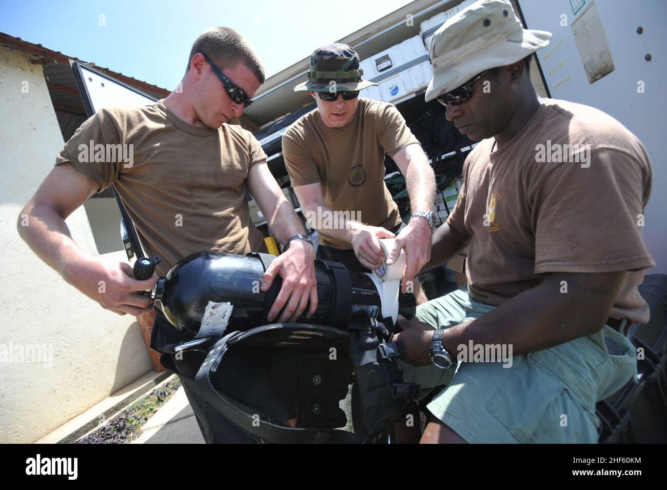 Search and recovery operations 090326 Stock Photo - Alamy