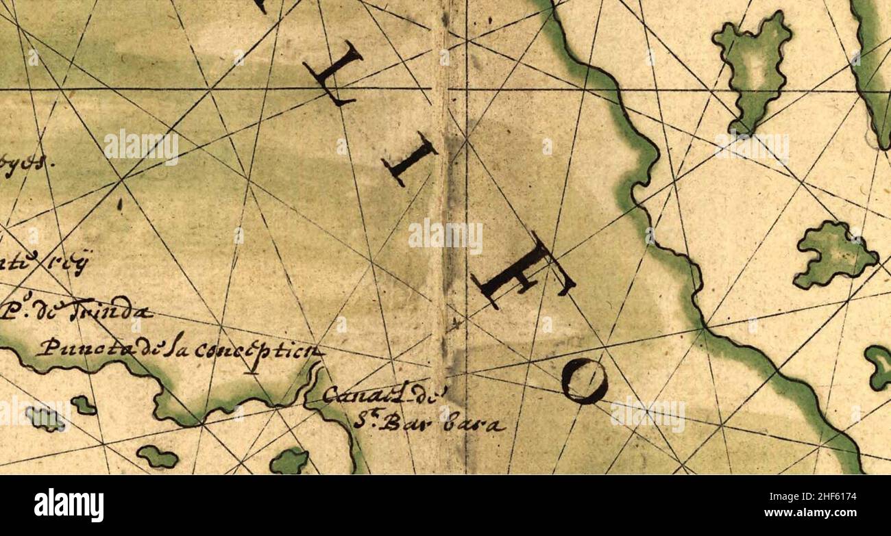 Screenshot center crease 2 unrestored Stock Photo - Alamy