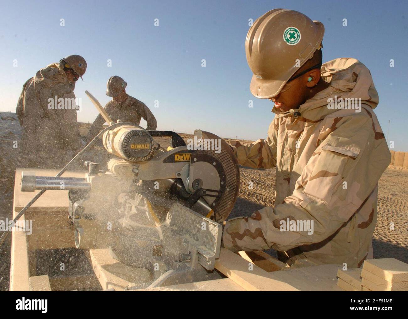 Seabees Build SWA-Hut Stock Photo - Alamy