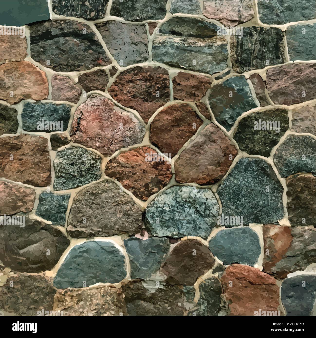 old stone castle wall floor background texture irregular shapes vector ...