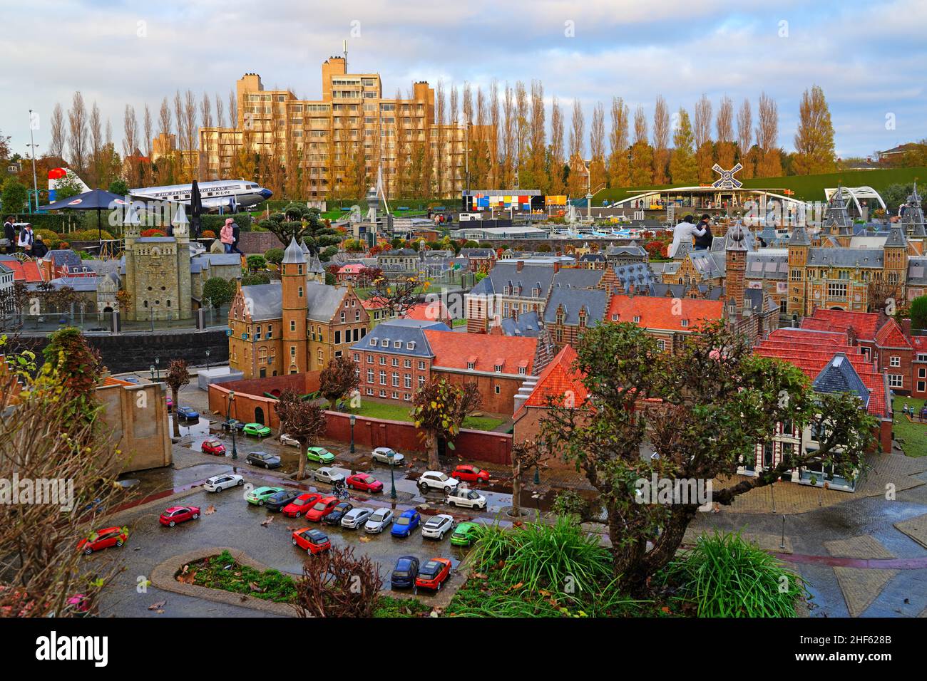 THE HAGUE, NETHERLANDS -13 NOV 2021- View of Madurodam, an amusement ...