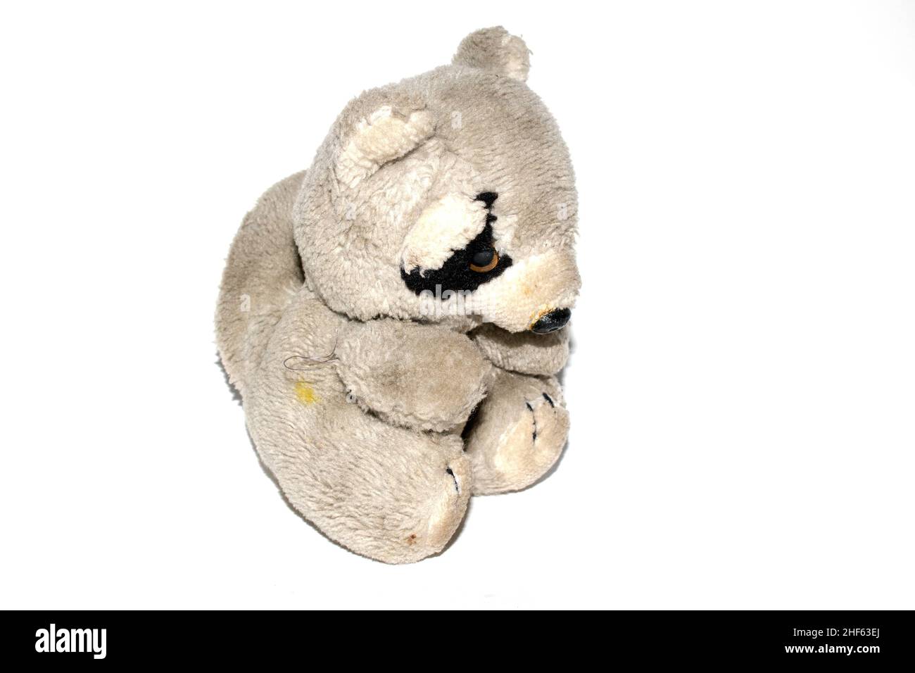 A Old vintage very worn and battered soft toy Stock Photo - Alamy