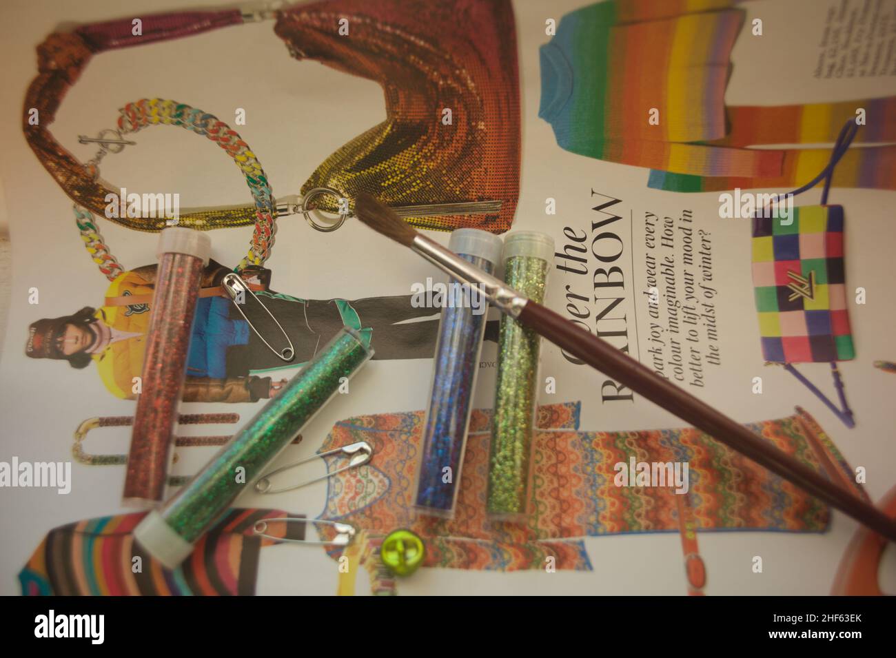 Arts & Craft Get Creative - Recycling everyday mixed materials concept ...