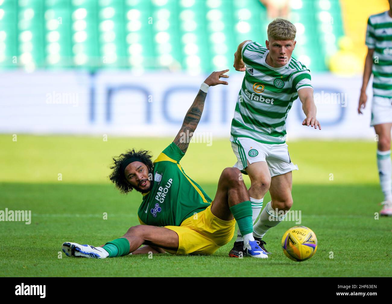 File photo dated 17-07-2021 Preston North End's Izzy Brown (left ...