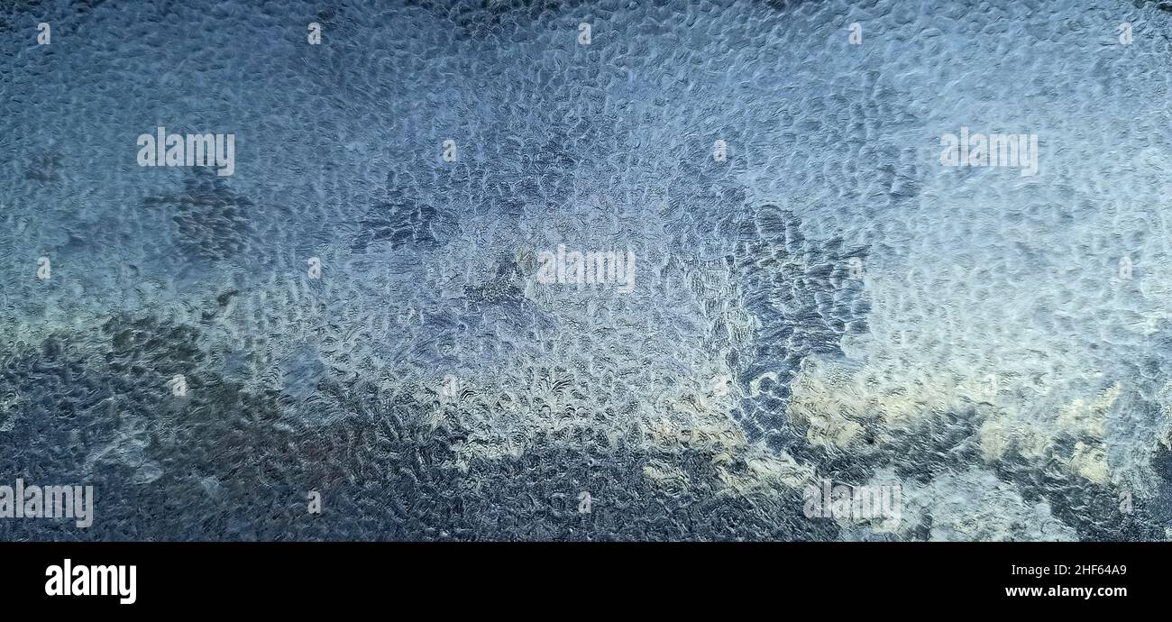 Beautiful background texture of frost crystals on glass Stock Photo - Alamy