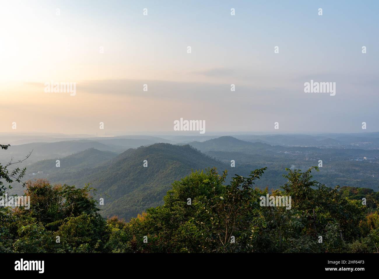Magnificent view of sunset from Shri Siddhanath Temple in Borim, Ponda ...