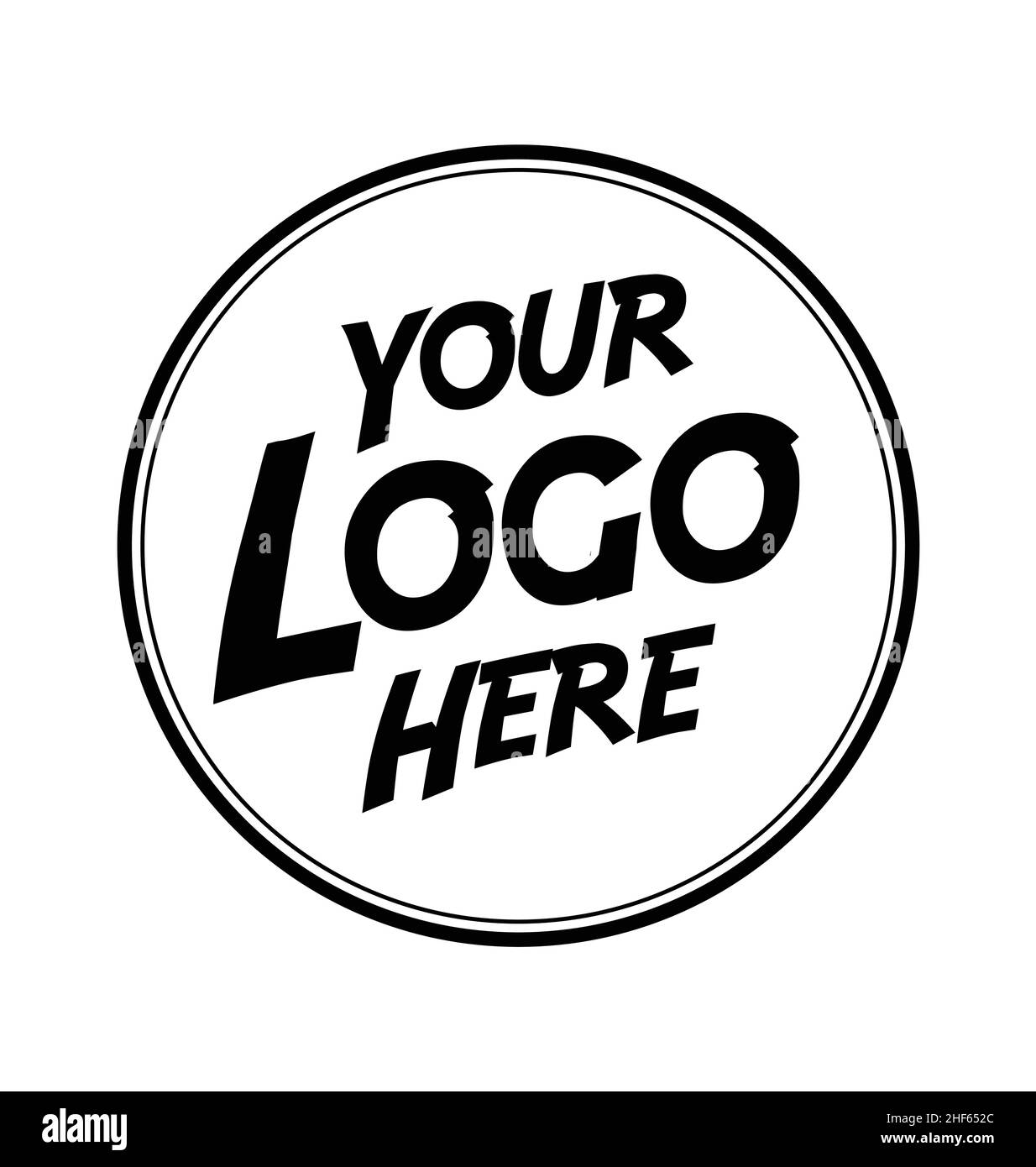 your logo here placeholder symbol vector isolated on white background ...
