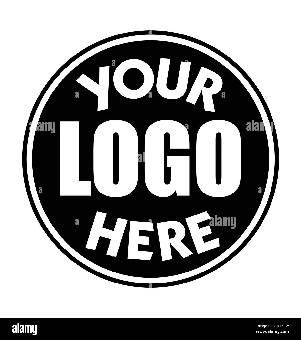 your logo here placeholder symbol vector isolated on white background ...