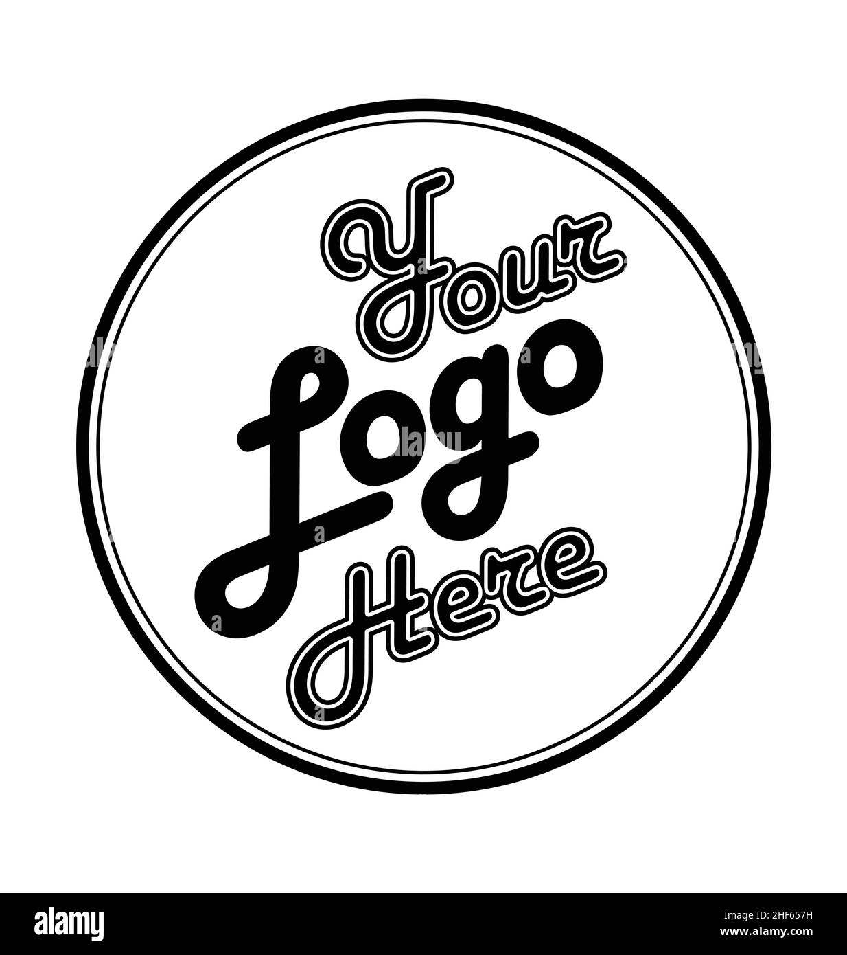 your logo here placeholder symbol vector isolated on white background ...