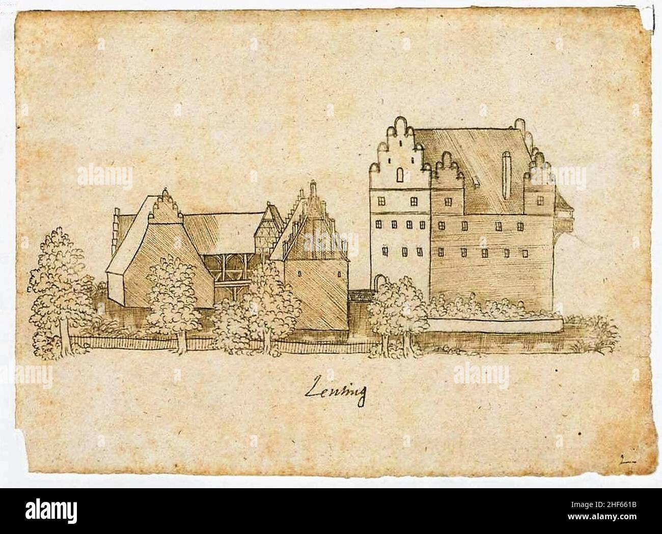 Schloss Lenting - Apian Stock Photo - Alamy