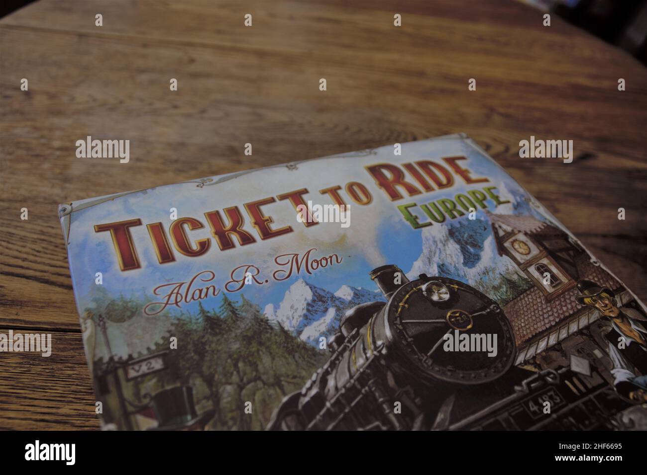 Ticket To Ride Europe. A railway-themed board game whereby plays build ...