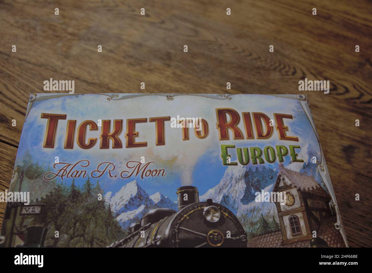 Ticket To Ride Europe. A railway-themed board game whereby plays build ...