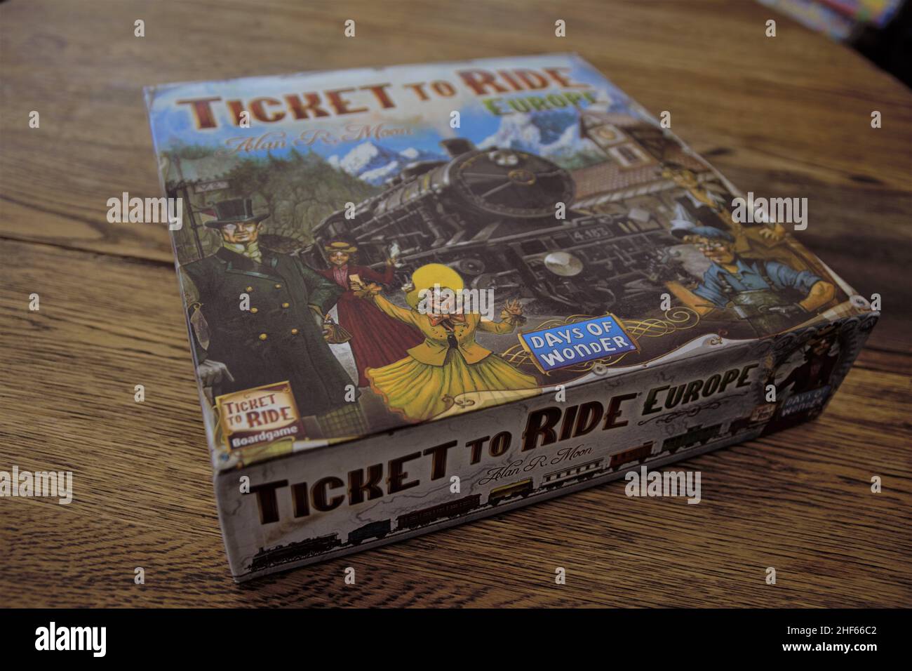 Ticket To Ride Europe. A railway-themed board game whereby plays build ...