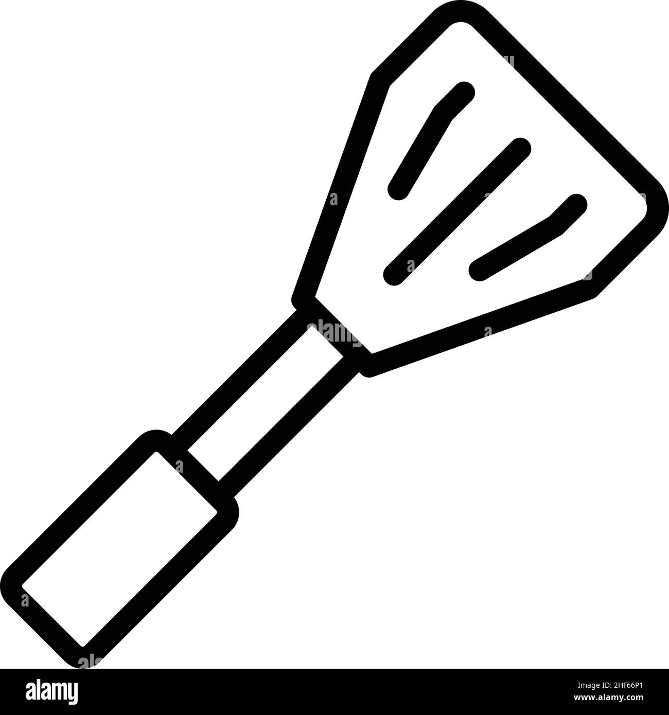 Grill spatula icon outline vector. Kitchen cooking. Cutlery utensil ...