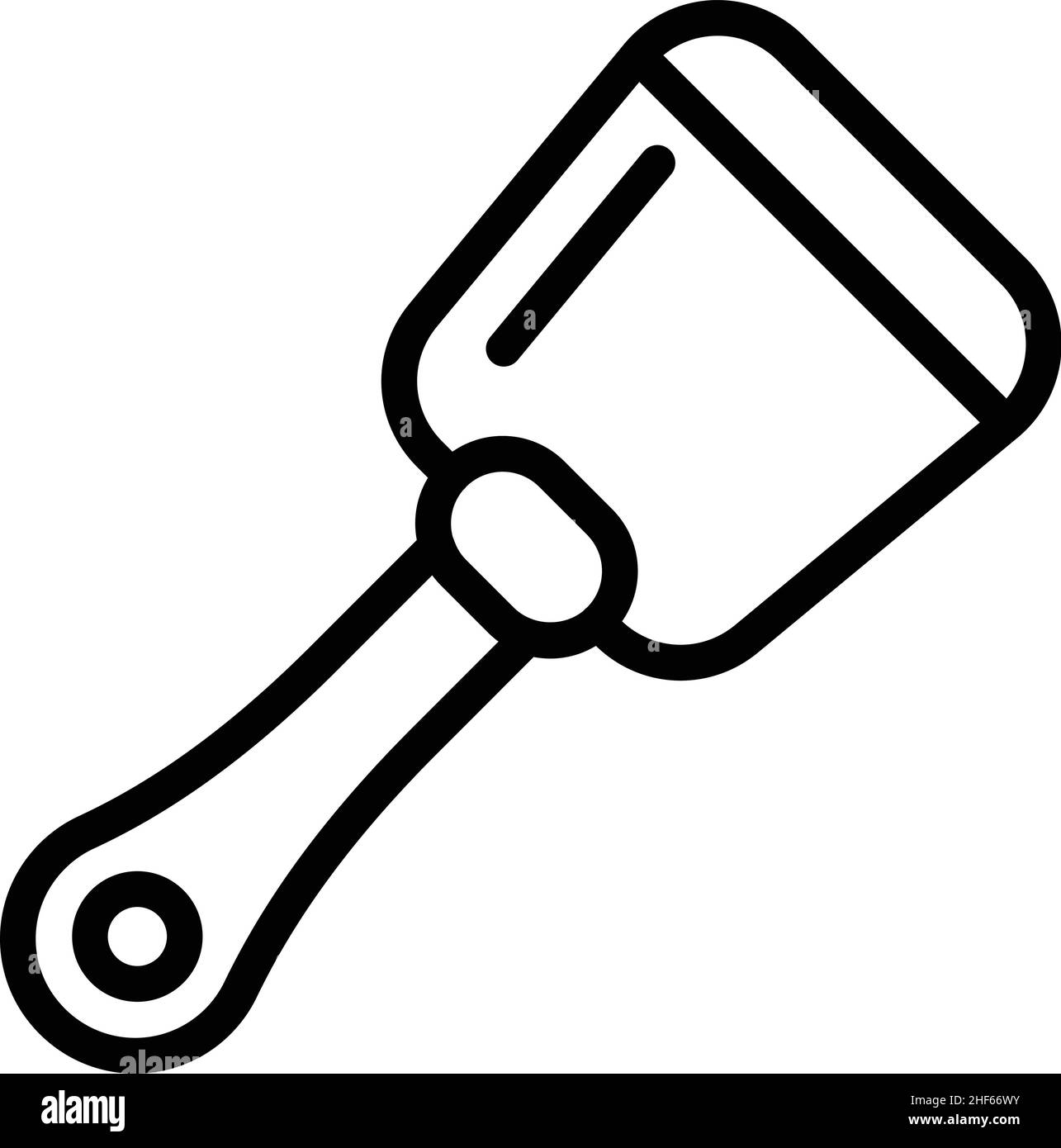 Line drawing cook wooden spoon hi-res stock photography and images - Alamy