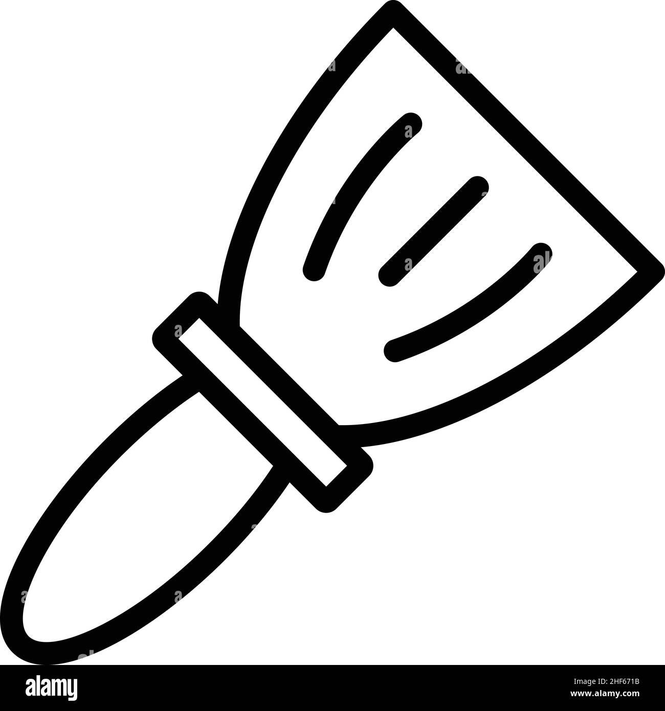 Bbq spatula icon outline vector. Grill utensil. Cooking kitchen Stock ...