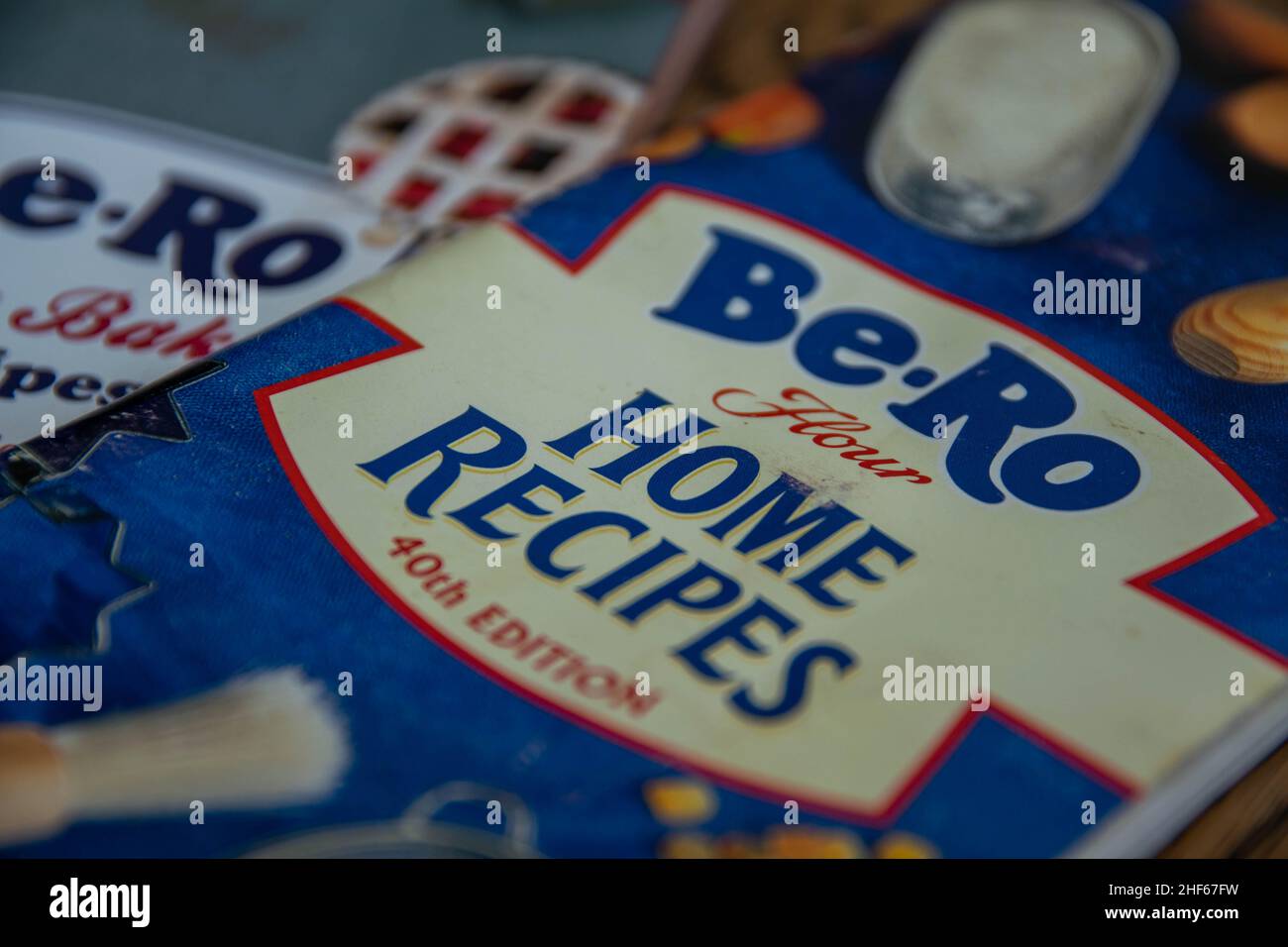 Durham, UK - 28th November 2020: Be-Ro home recipes cookbook. For ...