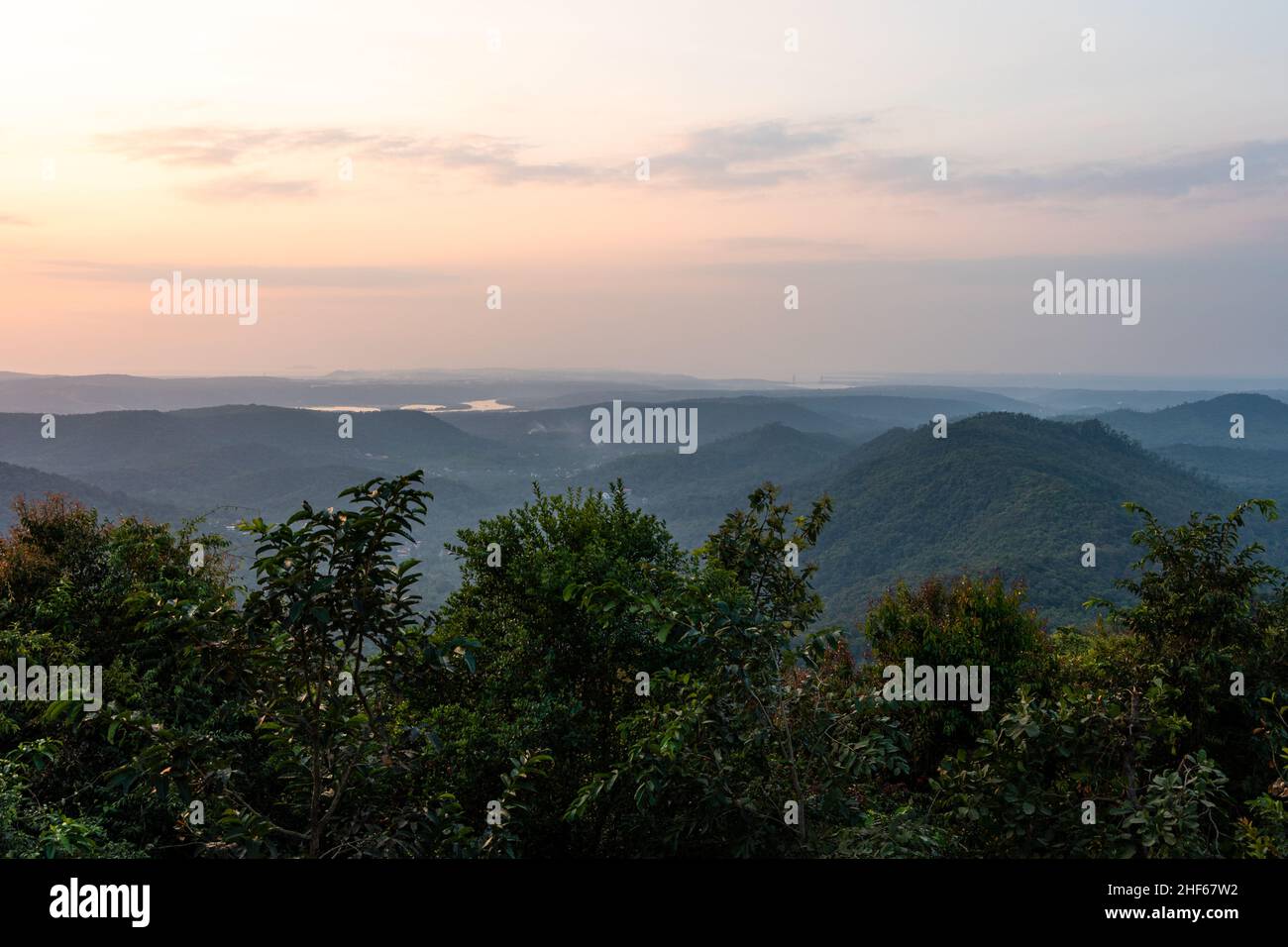 Magnificent view of sunset from Shri Siddhanath Temple in Borim, Ponda ...