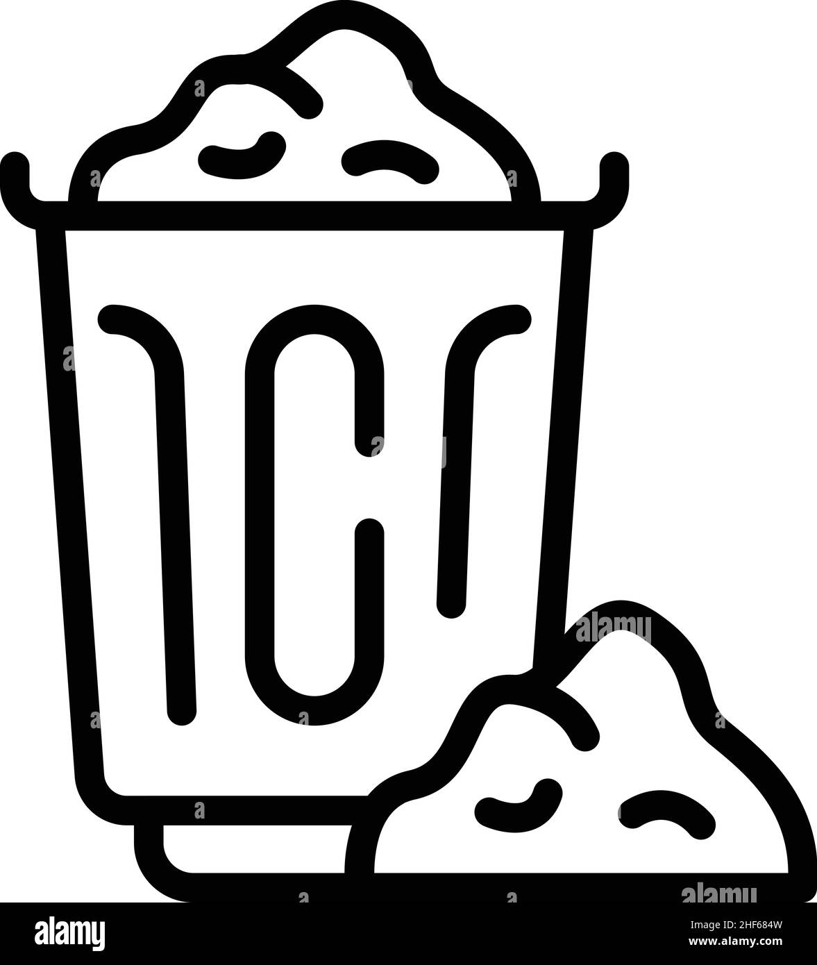 Street trash bin icon outline vector. Clean recycle. Rubbish plastic ...