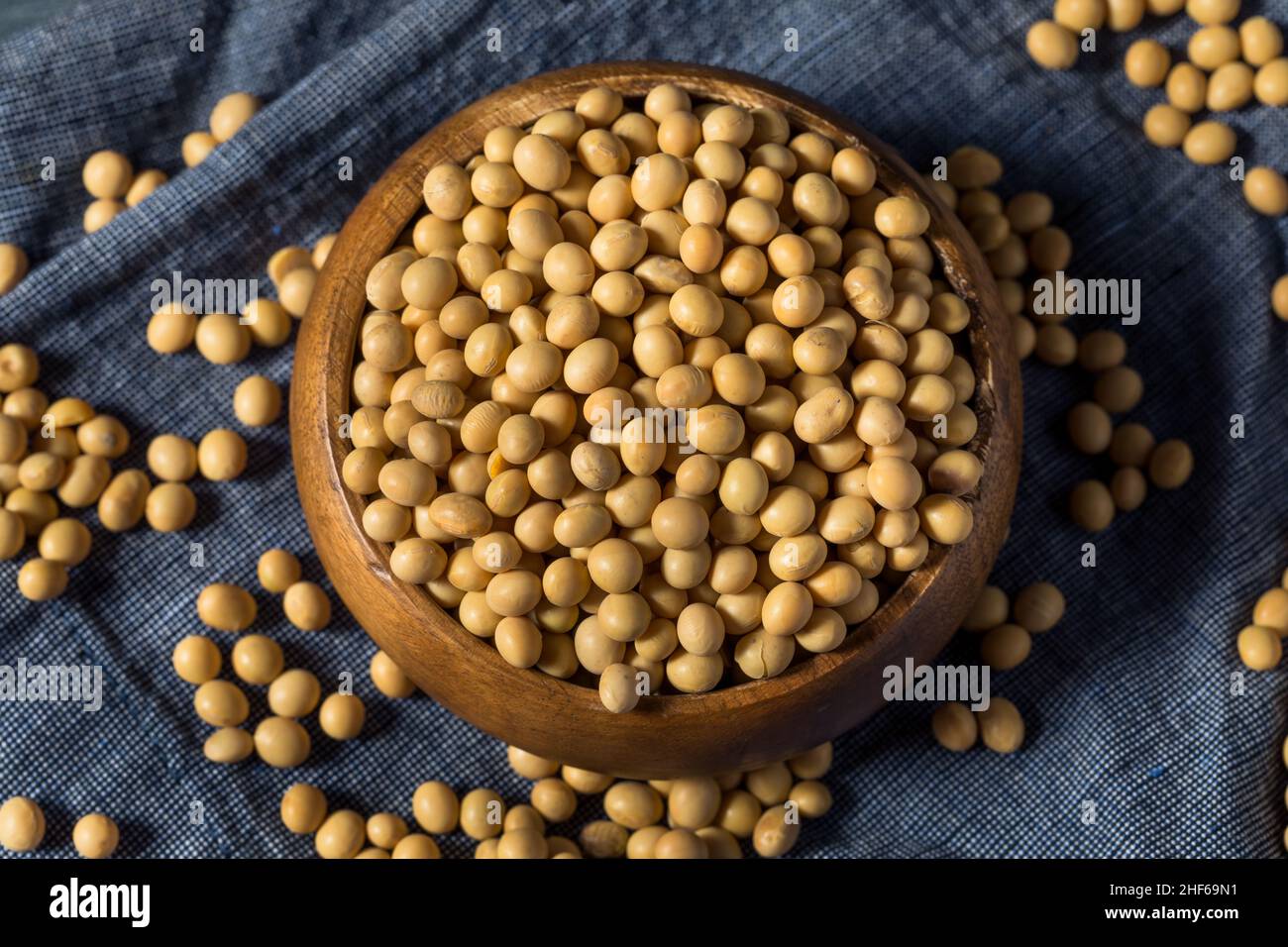 Dry Organic Soy Beans in a Bowl Stock Photo - Alamy