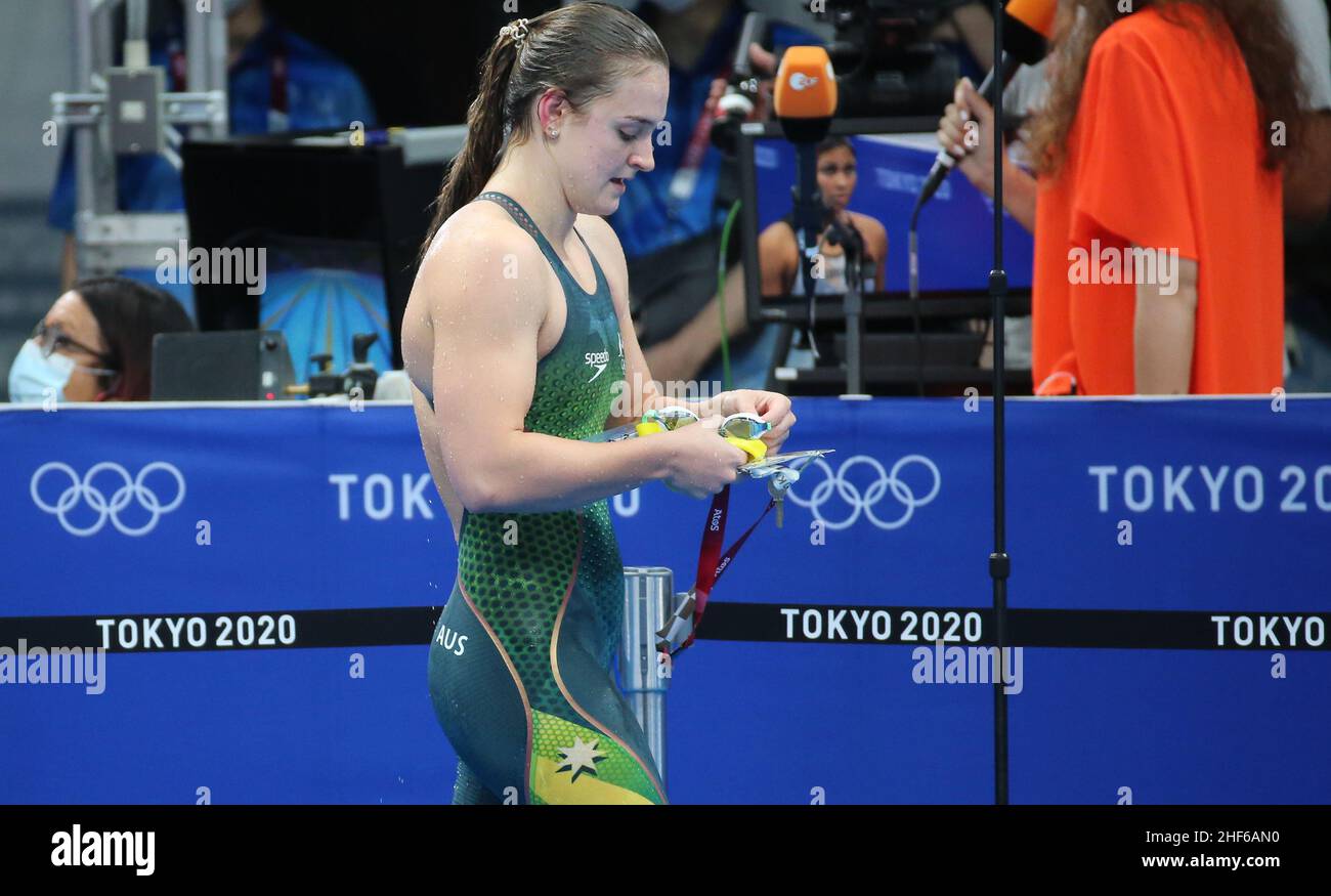JULY 26th, 2021 - TOKYO, JAPAN: Chelsea Hodges of Australia reacts to ...