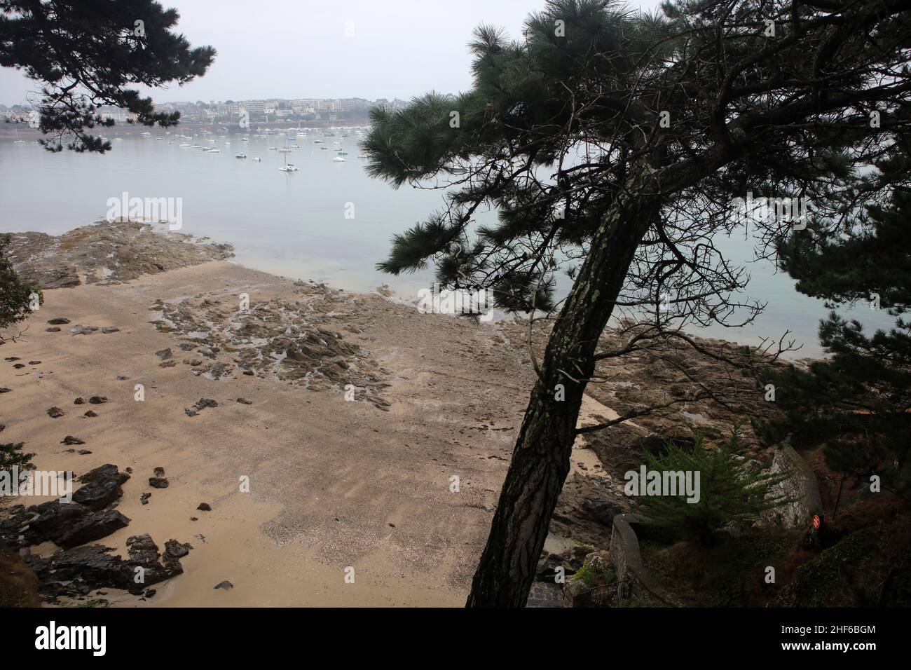 Coastal walking path around Rance river estuary - Dinard - Saint Servan ...