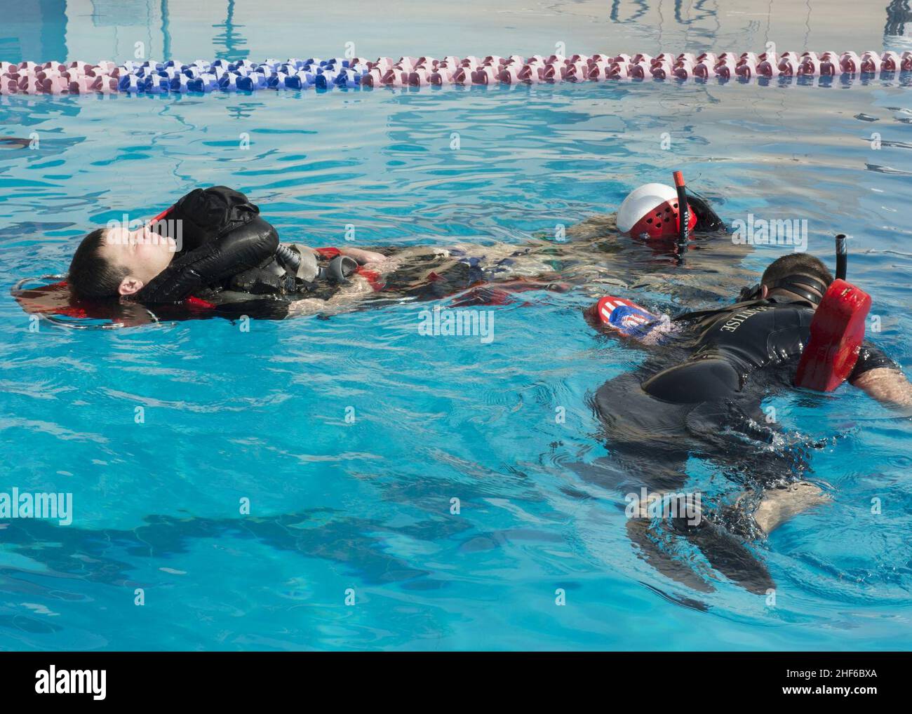 Search and Rescue swimmer training 130127 Stock Photo - Alamy