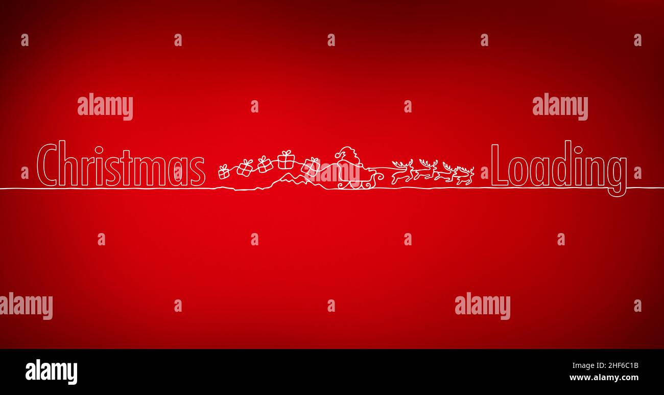 Santa with his sleigh hi-res stock photography and images - Alamy