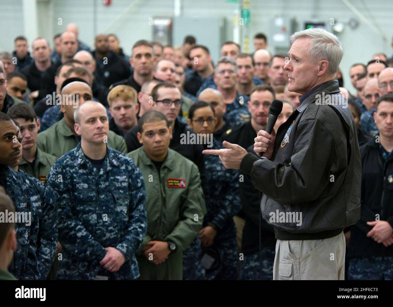 SECNAV speaks aboard Naval Air Station Whidbey Island. (8456179234 ...