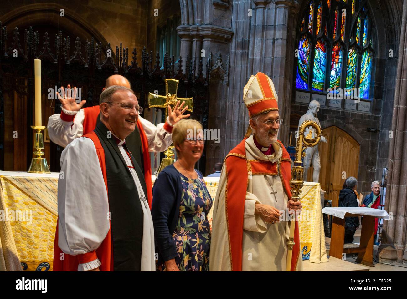 Manchester, UK - 22nd September 2019: Interior of Manchester Cathedral ...