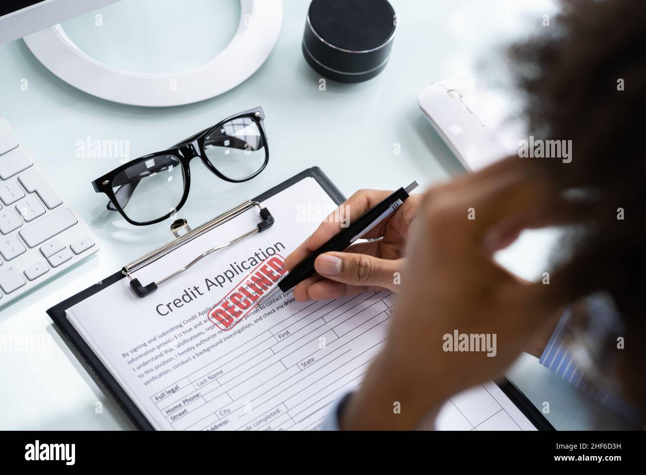 African American Man Credit Application Denied, Declined And Rejected ...