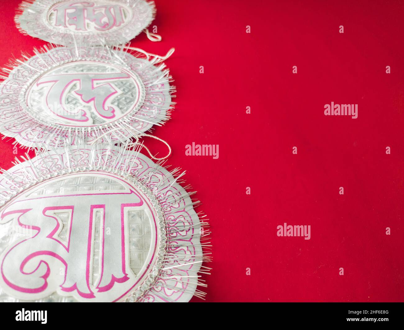 symbolic concept of bengali hindu festival saraswati puja and vasant ...