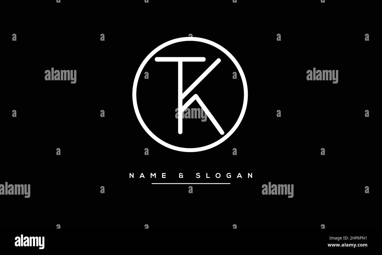 TK, KT Abstract Letters Logo monogram Stock Vector Image & Art - Alamy