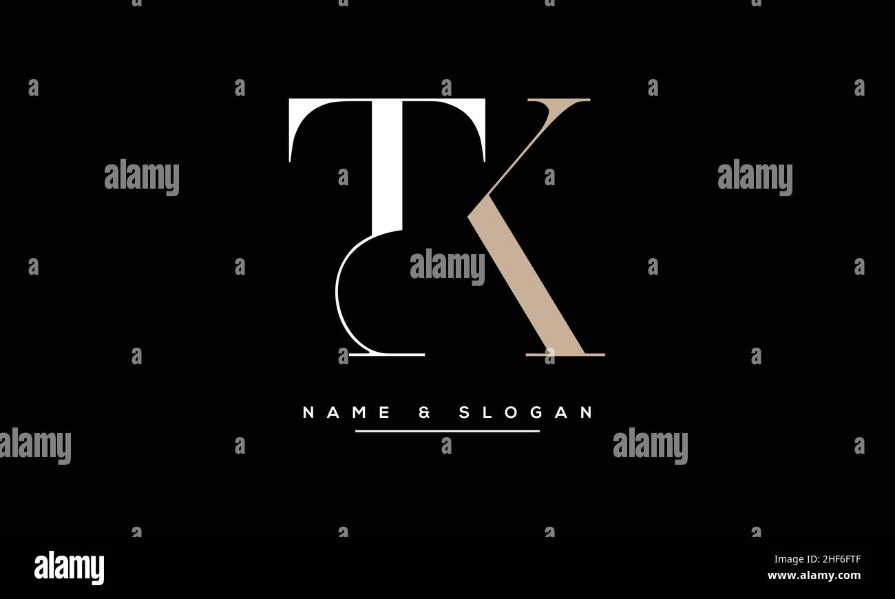 TK, KT Abstract Letters Logo monogram Stock Vector Image & Art - Alamy