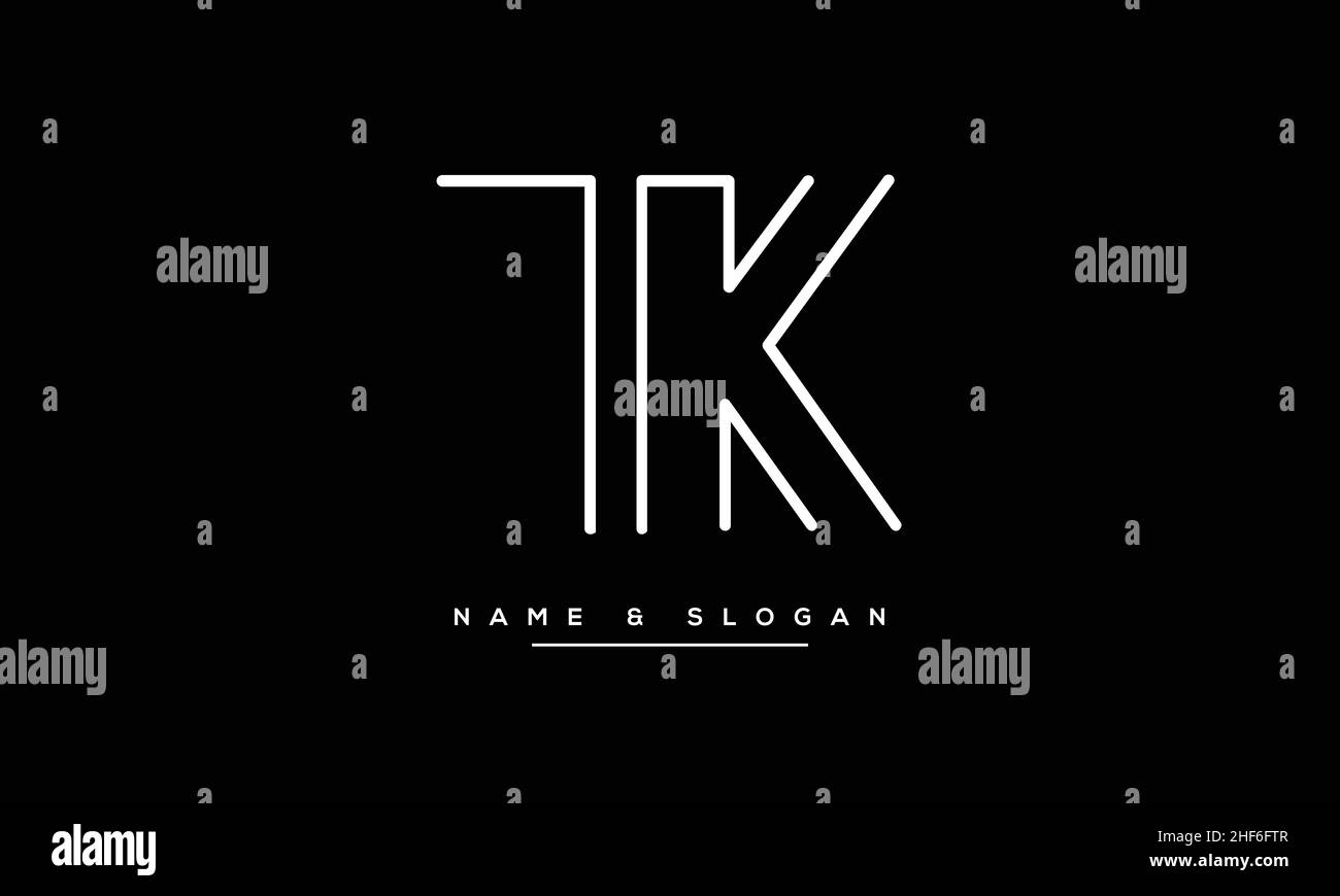 TK, KT Abstract Letters Logo monogram Stock Vector Image & Art - Alamy